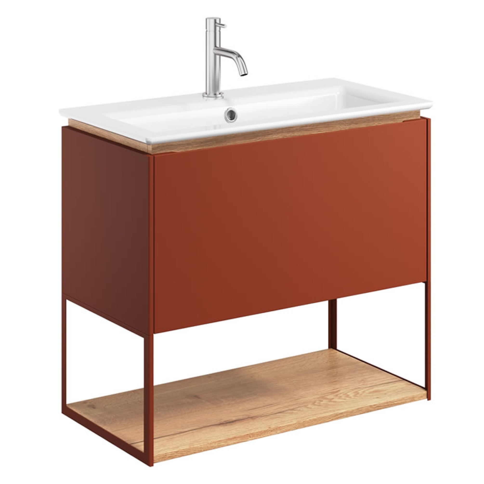 Crosswater Mada 700 Soft Clay Wall-Hung Basin Unit | Sanctuary Bathroom
